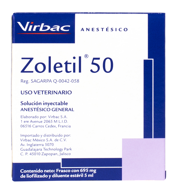 Zoletil | Sedante Inyectable para Perros | Virbac Costa Rica